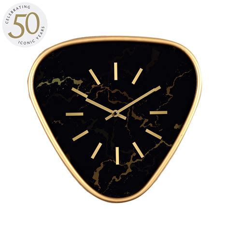 Moba Black Triangular Wall Clock Opa Living