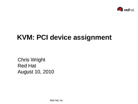 Filekvm Device Assignmentpdf Kvm