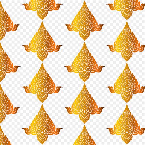 รูปผ้าบาติกลายไทยสีทอง Png รูปทรงเรขาคณิตนามธรรม รูปแบบทางเรขาคณิต ฉากหลังภาพ Png และ