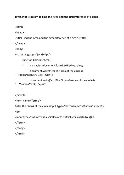 Solution Javascript Programs Studypool