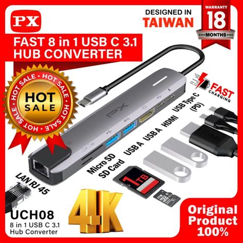 Digitalzone Jual Hub Converter Usb Type C To Usb Type C K Hdmi In Px Uch Di Jakarta