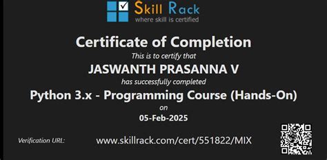 Python Skillrack Coding Programming Ai Datascience Learning Jaswanth Prasanna