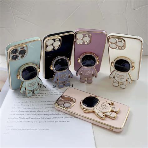 CellPhone Case For OPPO A A OPPO A Casing Cartoon Astronaut Folding Bracket Design