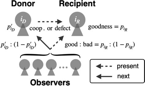Schematics Of Indirect Reciprocity With Private Reputation In Every