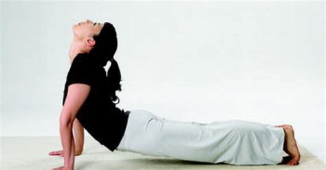 생활속 요가와 명상 69 얼굴을 위로 한 개가 기지개 켜는 자세