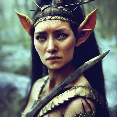 Premium Photo Fantasy Portrait Illustration