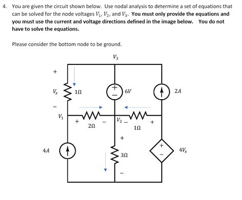 Solved 4 You Are Given The Circuit Shown Below Use Nodal Chegg Com