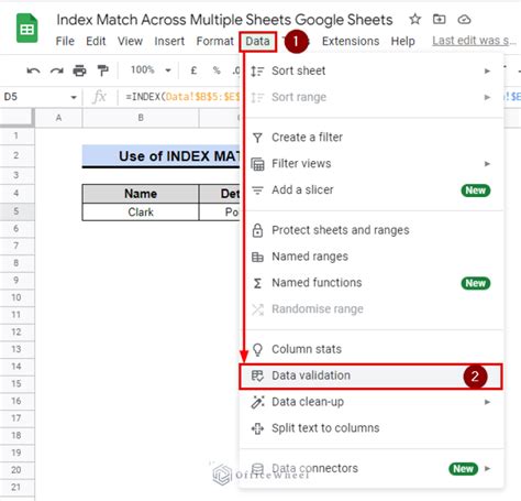 Use INDEX MATCH Across Multiple Sheets In Google Sheets