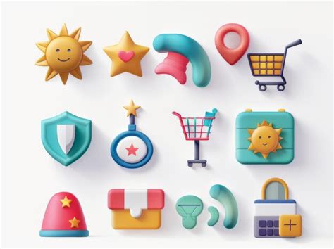 An Icon Pack With 3d Social Icons In The Stylish 2020 Style Isolated On