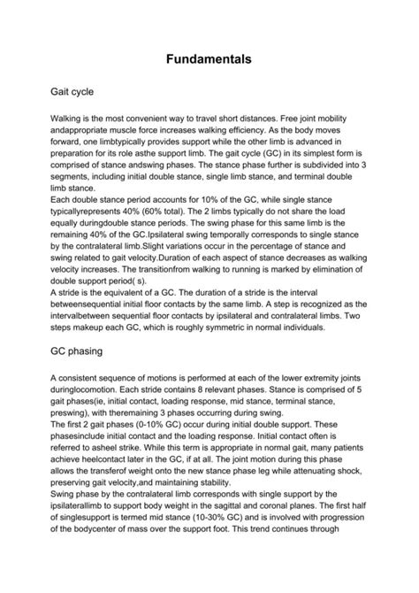 PPT Gait Analysis PowerPoint Presentation Free Download ID 1394120