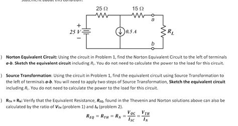 Solved Norton Equivalent Circuit Using The Circuit In