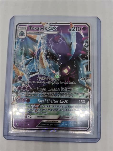 Pokemon Card Toxapex Gx 57 145 Sun And Moon Guardians Rising