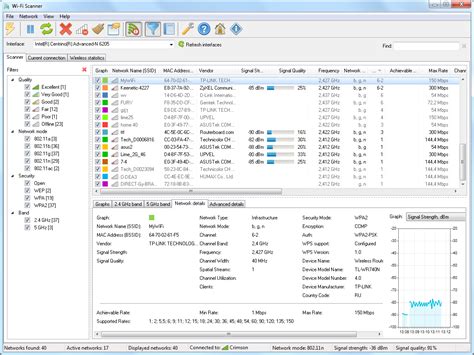 Screenshots Of Wi Fi Scanner Simple And Convenient Tool For Monitoring A B G N Ac Ax