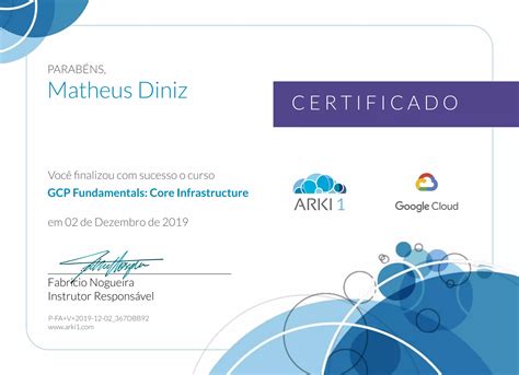 Certificado Gcp Fundamentals Core Infrastructure Ppt