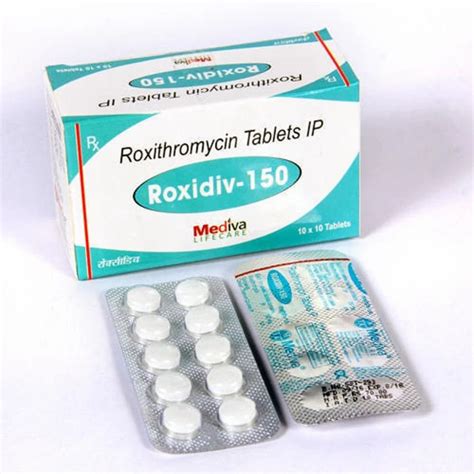 Roxithromycin Tablets Ip Strength 150 Mg At ₹ 193 05 Box In Surat Id 2851091157748