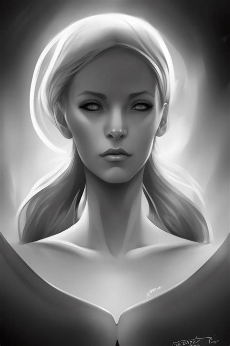 Charlie Bowater A Fishwoman Like Alien Portrait · Creative Fabrica