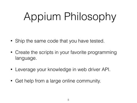 Introduction To Appium With Robotframework Ppt