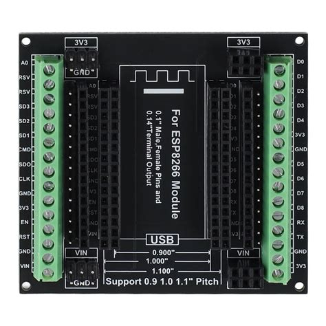Hot Esp8266 Expansion Board 30pins Gpio 1 Into 3 Breakout Compatible With Esp 12e Nodemcu