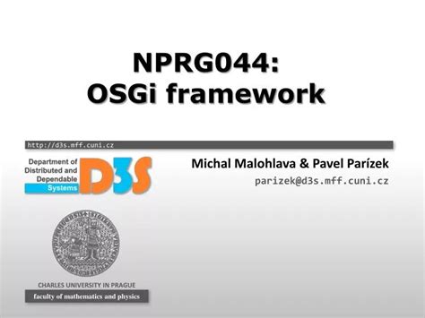 Ppt Nprg044 Osgi Framework Powerpoint Presentation Free Download Id2475207