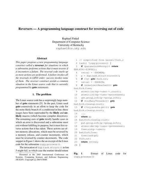 Pdf Reversers A Programming Language Construct For Reversing Out Of Code