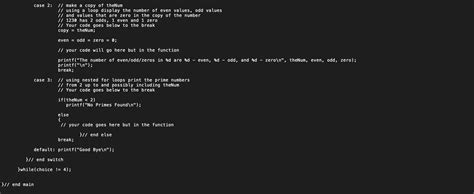 Solved Please Code In C Language This Is The Code That I