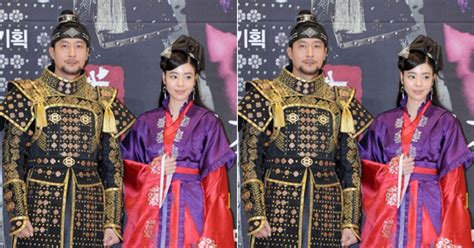 틀린그림찾기 무신 제작발표회에 참석한 김주혁과 김규리