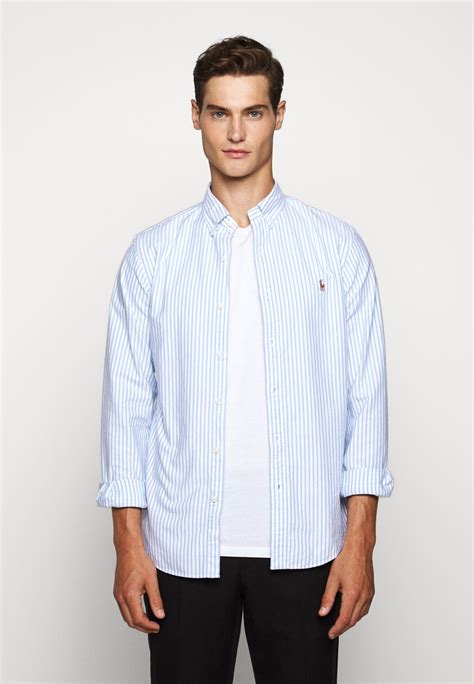 Polo Ralph Lauren Long Sleeve Sport Shirt Shirt Basic Bluewhite