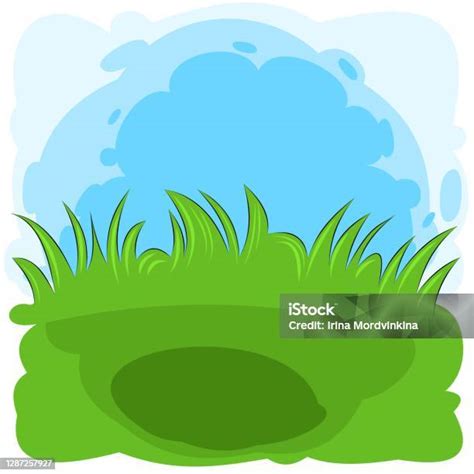 가로 배경 만화 플랫 스타일 부드러운 둥근 구름의 형태로 컴포지션은 정사각형 비율입니다 흰색 배경 위에 격리 일러스트 벡터 개념에 대한 스톡 벡터 아트 및 기타 이미지