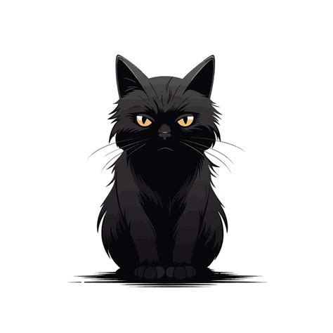 Sinister Cat Vector Art Icons And Graphics For Free Download
