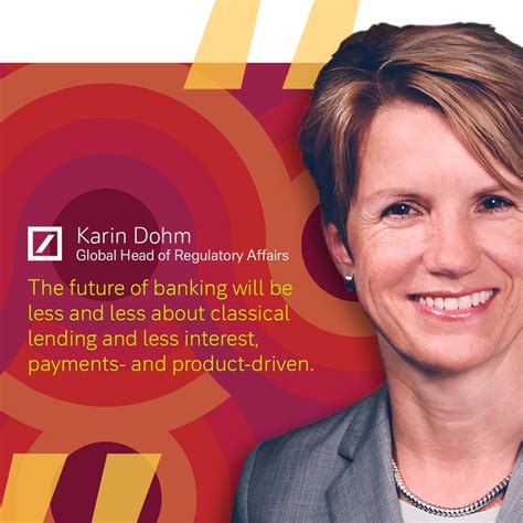 Deutsche Banks Global Head Of Regulatory Affairs Karin Dohm Chats
