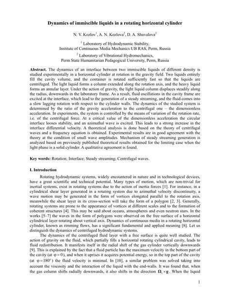 Pdf Dynamics Of Immiscible Liquids In A Rotating Horizontal Cylinder