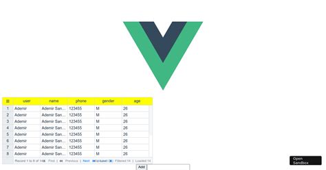 Vue Excel Editor Examples Codesandbox