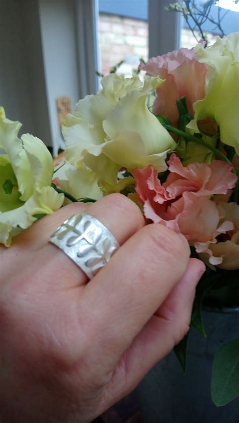 Flower Stem Ring Etsy Uk