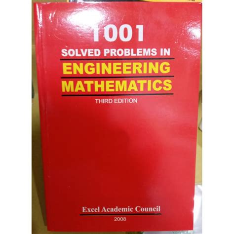 1001 Solved Problems In Engineering Mathematics Third Edition Shopee