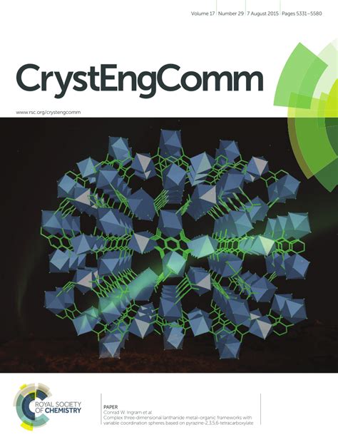 Pdf Complex Three Dimensional Lanthanide Metalorganic Frameworks