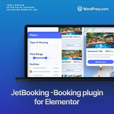 Jetbooking Booking Plugin For Elementor Wordpress Plugin Pro Addon