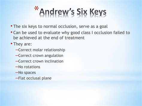 Ppt Andrews Six Keys And Skeletal Pattern Powerpoint Presentation Id
