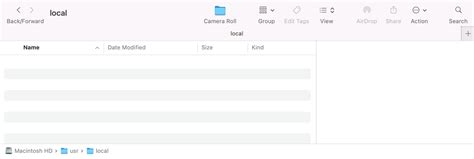 Unable To Locate Bin Folder Via Finder Rmacos