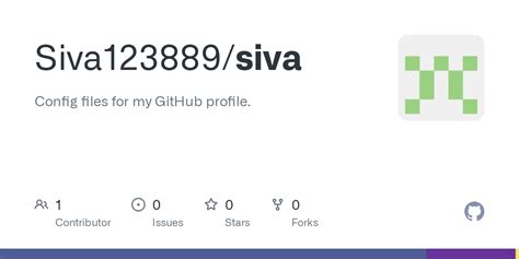 Github Siva123889siva Config Files For My Github Profile