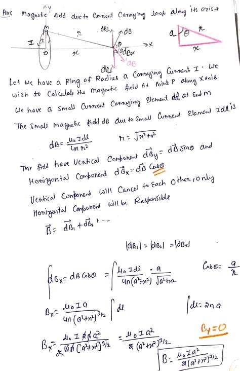 [solved] Use Biot Savart Law Relevant Examples Were Worked In Lecture Course Hero