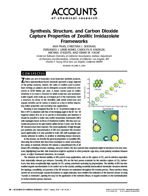 Pdf Synthesis Structure And Carbon Dioxide Capture Properties Of