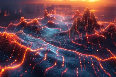 Premium Photo Create An Image Of An AIdriven Virtual Data Hub Where Streams Of Data Converge