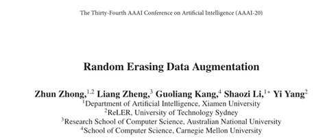 论文阅读Random Erasing Data Augmentation 知乎