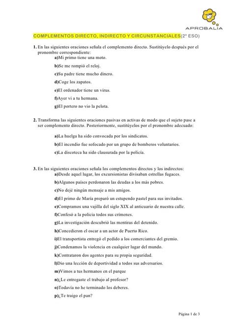 Complemento Directo E Indirecto Esquema B Squeda De Google En Hot Sex Picture