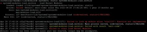 Solved Failed To Start Load Kernel Modules Nxp Community