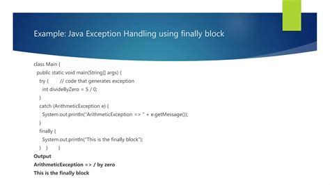 Exceptions Handling In Java Ppt