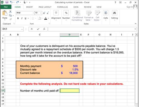 solved calculating number of periods excel 6 x file home