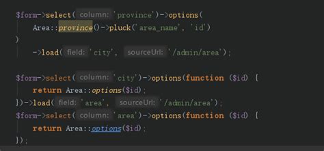 省市区联动问题 · Issue 2592 · Z Songlaravel Admin · Github