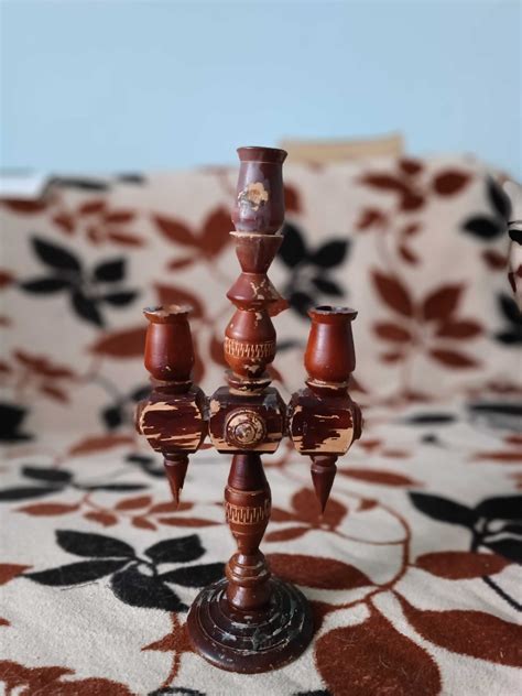 Підсвічник деревяний б у 90 грн Освещение Одесса на Olx