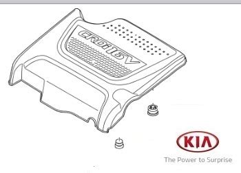 Genuine Engine Cover Sorento 2010 2013 2 2 Crdi 197 Bhp Diesel